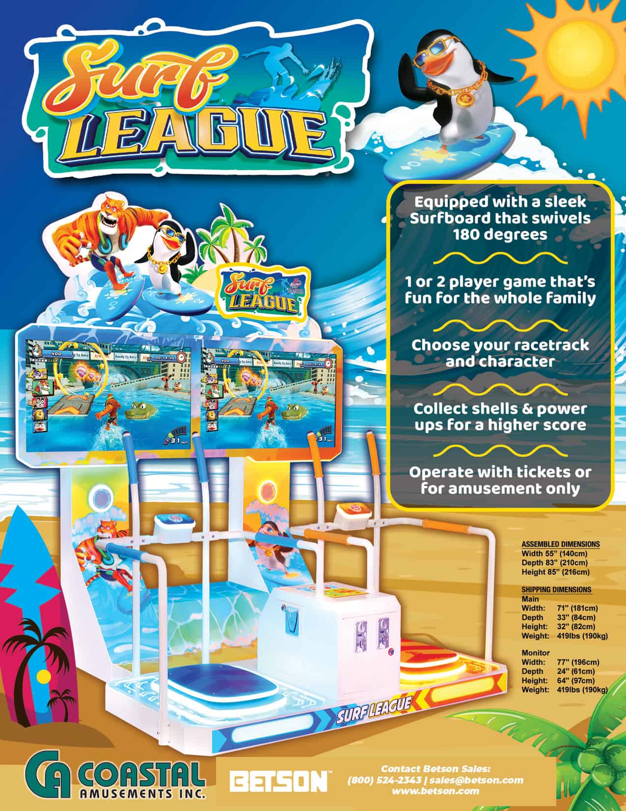 Surf League - Surfing Racing Game - Betson Enterprises
